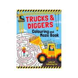 Trucks Diggers Colouring/Maze | Kids Puzzles | Kids Games | Toy ...